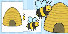 FREE Editable Bee Cut-Outs | World Bee Day | Twinkl USA