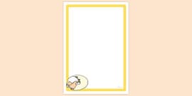 FREE! - Simple Blank Empty Cupboard Page Border | Twinkl
