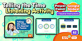 ESL Telling the Time Activity {Kids}