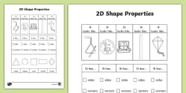 2D Shape Vocabulary Visual Aids Pack (teacher made) - Twinkl