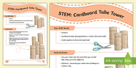KS1 Paper Tower STEM Activity and Prompt Card Pack