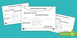 Australian Dinosaur Timimus hermani Dot to Dot - Twinkl