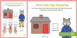 Three Little Pigs Path Missing Numbers Counting in 2s to 20 Worksheet