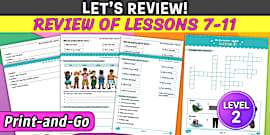 ELL Curriculum: Level 2, Lesson 7 Prepositions Worksheet