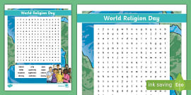 Major World Religions Word Search (teacher made) - Twinkl
