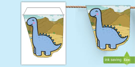 Dinosaur Bunting - Classroom Display Resources - Twinkl