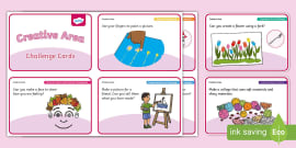 Challenge Area Table Top Cards (teacher made) - Twinkl