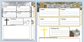 Draw the Sistine Chapel Worksheet (teacher made) - Twinkl