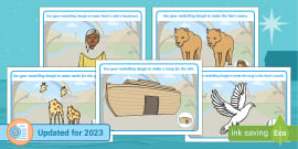 Noah's Ark Story Sequencing (teacher made) - Twinkl