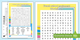French: Colours Word Search (teacher made) - Twinkl
