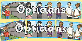 Opticians Display Photos (teacher made)