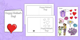 Mother's Day Card Evaluation Differentiated Worksheet / Worksheets