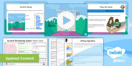 Computing: Scratch: Splat Game Year 5 Lesson Pack 4
