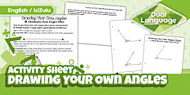 Drawing Angles Activity Sheet