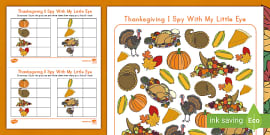 Your Favorite Thanksgiving Dinner Cut and Paste Activity