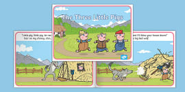 The Three Little Pigs Story (teacher made)