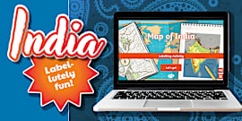 India Map Labelling Activity