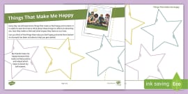 Draw 5 Things That Make You Happy (teacher made)