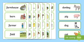 On the Farm Word Mat - Primary Resources (teacher made)