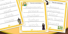 KS1 Rapunzel Differentiated Reading Comprehension Activity