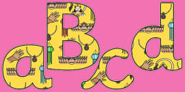 FREE! - Wimbledon A4 Themed Display Lettering