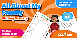 My Family Poetry Writing Activity