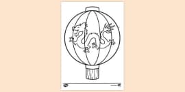 Chinese Lantern Template | Philippines | Twinkl - Twinkl