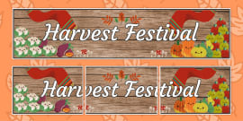 Colourful Harvest Festival Display Pack (teacher made)