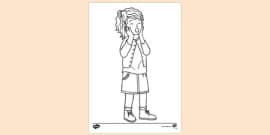 FREE! - Eric Name Simple Colouring Activity Sheet - Twinkl