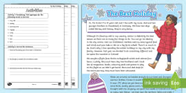 ESL Winter Around the World Reading Comprehension - Twinkl