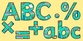 FREE! - Maths Working Wall Themed Display Lettering