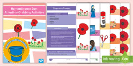 Remembrance Day Poppy Cut-Outs | Remembrance Day - Twinkl