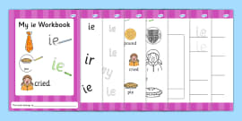 Phase 5 'ie' Colour by Phoneme Real and Nonsense Words - phase 5