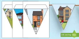 Houses and Homes Display Banner (teacher made) - Twinkl