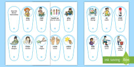 Question Word Fans English/Polish (teacher made) - Twinkl