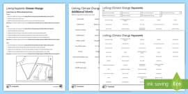 Earth Science Word Search pdf | Climate Change