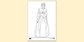 FREE! - Lady Jane Gray Colouring | Colouring Sheets - Twinkl