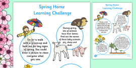 Spring Home Learning Challenge | Twinkl Teaching Resources