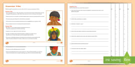 Amazon Tribes Differentiated Reading Comprehension