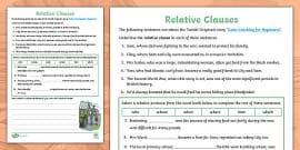 KS2 Embedded Clauses and Relative Clauses PowerPoint