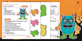Halloween Paper Craft- Activity Pack- KS1- Teaching resource