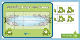 Number Bonds to 10 Spring-Themed Ten-Frame Activity