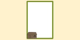 FREE! - House Front Page Border | Page Borders | Twinkl Resources