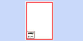 FREE! - Simple Blank Road Map Page Border | Page Borders | Twinkl