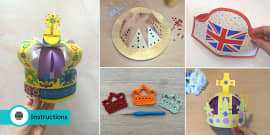 FREE! - Royal Crown Craft - King Charles III Crafts - Twinkl