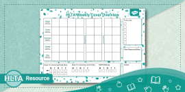 Transition Weekly Timetable (teacher made) - Twinkl