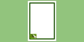 FREE! - Simple Blank Rainforest Tree Page Border - Twinkl