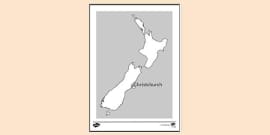 FREE! - New Zealand Cities Map Colouring | Colouring Sheet
