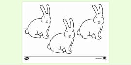 FREE! - Rabbit Burrow Colouring | Colouring Sheets - Twinkl