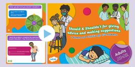 ESL Should and Shouldn't Activity Sheet [Adults, A2-B1]